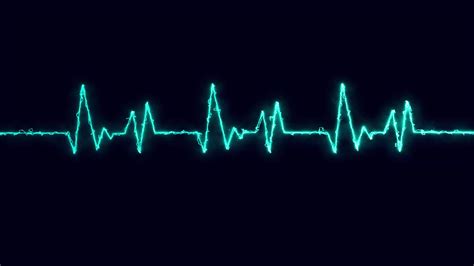 Digital Heartbeat Plus Animation Glowing Heart Beat Animation