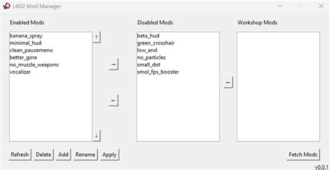 github thecrazydudee l4d2 mod manager simple tool written in python to enable mods in addon