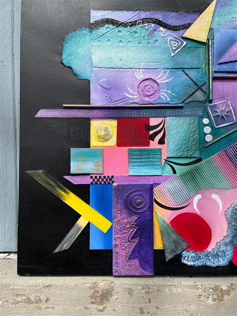 Original Frank Walcutt 3d Texture Painting Very Unique Striking