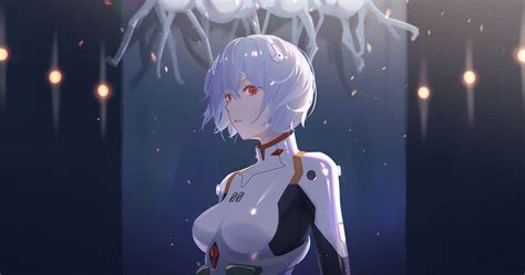 Ayanami Rei Neon Genesis Evangelion Wallpaper By Bubu Mangaka Zerochan Anime