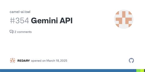 Gemini Api · Issue 354 · Camel Aiowl · Github