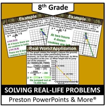 8th Solving Real Life Problems In A PowerPoint Presentation TPT