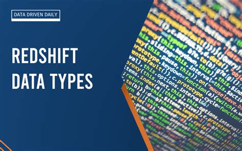 amazon redshift data types optimizing performance and storage