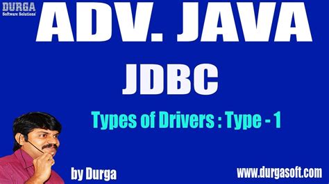 Adv Java Jdbc Session 15 Types Of Drivers Type 1 By Durga Sir