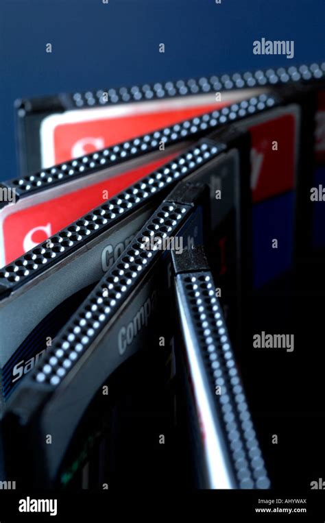 Close Up Of Compact Flash Memory Cards Stock Photo Alamy
