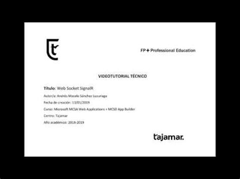 Web Socket Signalr En Asp Net Mvc Youtube