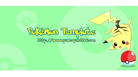 ฟรีเทมเพลต ปิกาจู Free Powerpoint Template ปิกาจู Powerpoint Hub