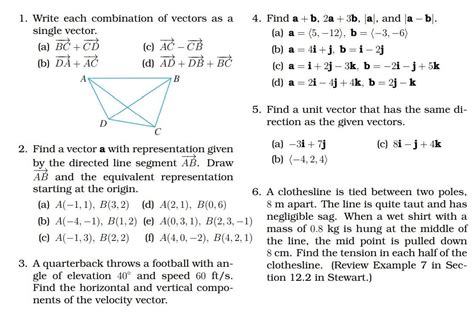 Solved Write Each Combination Of Vectors As A Single Chegg