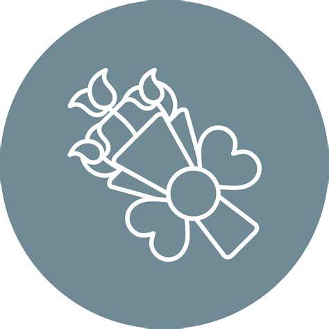 Bouquet Line Circle Background Icon 17629469 Vector Art At Vecteezy