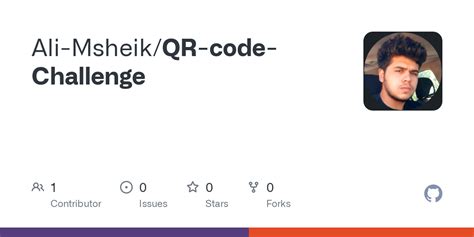 GitHub Ali Msheik QR Code Challenge