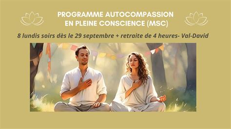 Programme Dautocompassion En Pleine Conscience Msc Complet