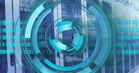 21 Binary Codes Over Data Server Racks Server Room Digital Composite