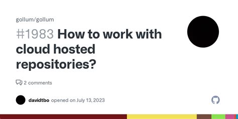 How To Work With Other Git Repos · Issue 1983 · Gollumgollum · Github
