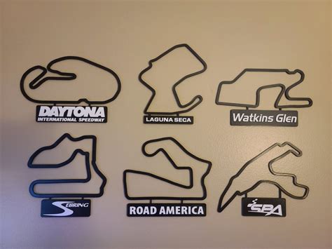 Sebring Track Map With Nameplate Wall Art Etsy