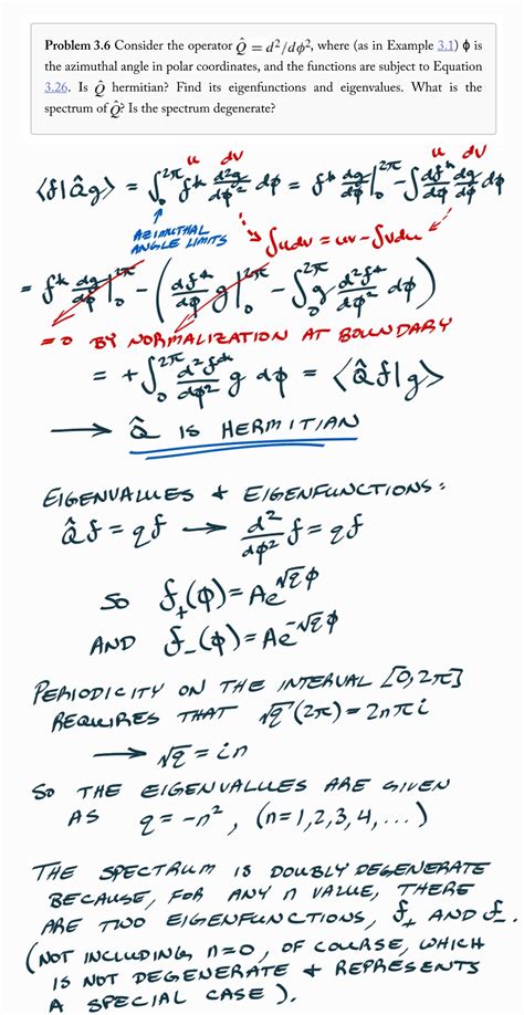 Problem 3 6 Griffiths Intro To Qm Solutions
