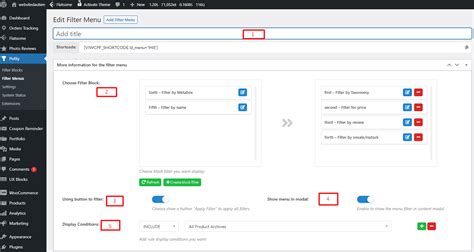 filter menus villatheme documentation
