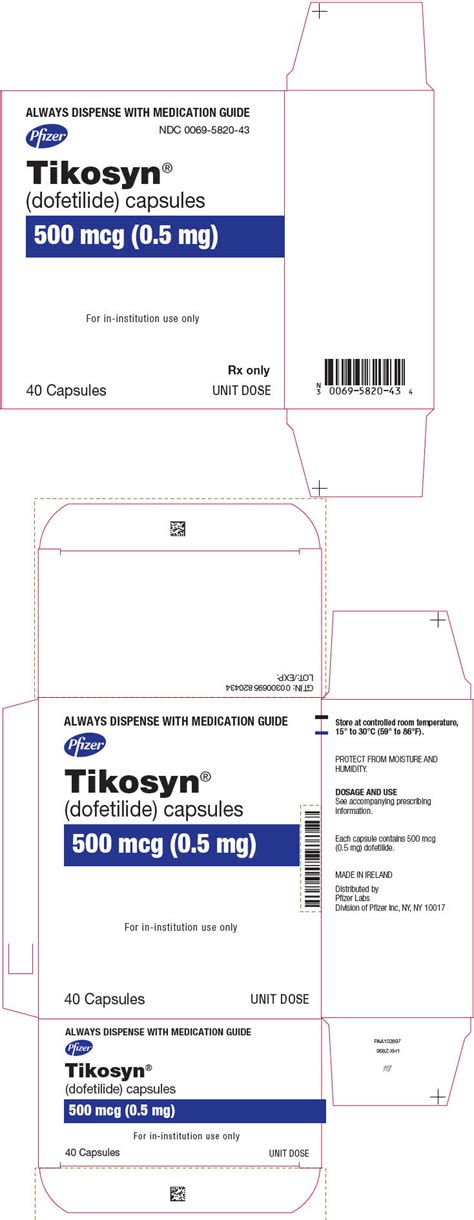 Tikosyn Package Insert Prescribing Information