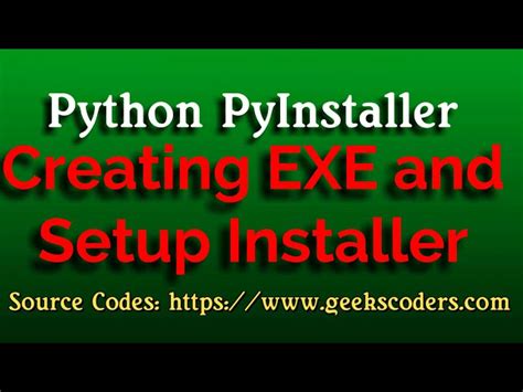 فیلم آموزشی Python تبدیل Py به Exe با Pyinstaller نصب Setup را