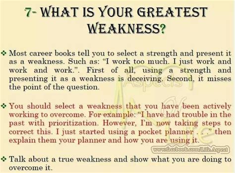 Best Answers To What Is Your Greatest Weakness In A Job Interview