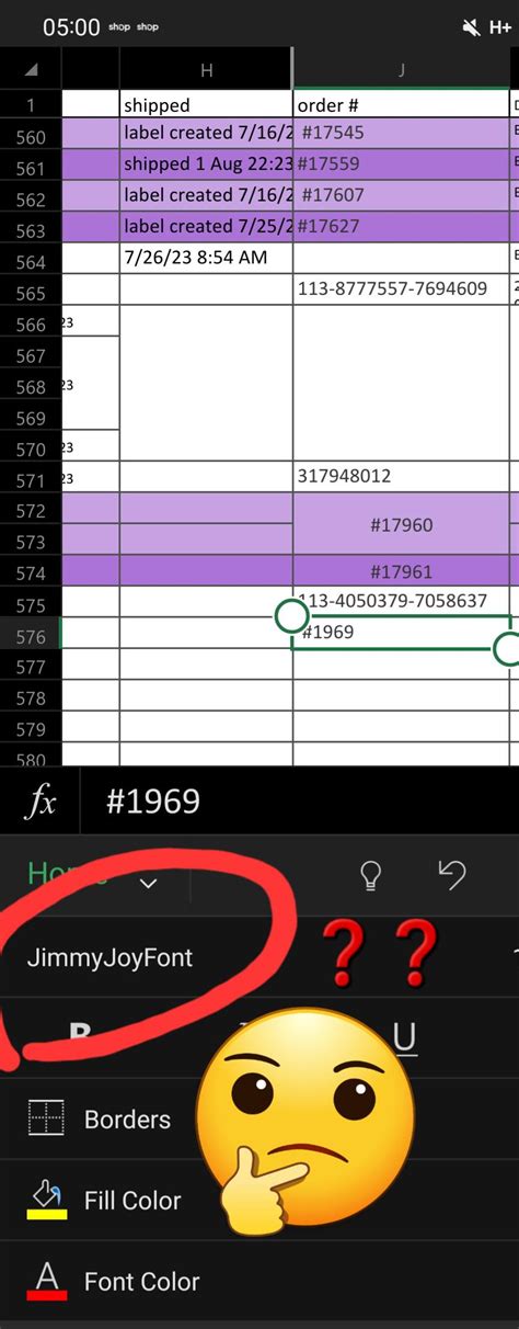 Microsoft Excel App Has A Jimmy Joy Font What The Heck Jimmy Joy Plenny Shake Happens To Be