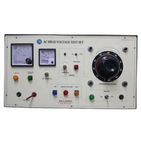 Billionix Single 10kva Ac High Voltage Test Set Dimension 405mm X 315mm X 250mm Eectric At