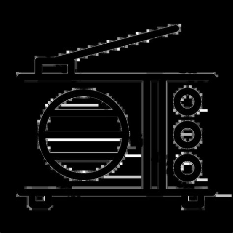 ภาพเวกเตอร์เส้นไอคอนวิทยุ เทมเพลต แบบ Ai ดาวน์โหลดฟรี Pikbest