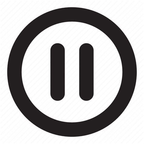 Ui Pause Stop Music Video Icon Download On Iconfinder