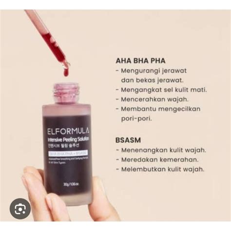 Jual Elformula Intensive Peeling Solution 30ml Serum Peeling Shopee
