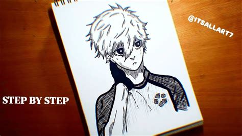 How To Draw Nagi Seishiro Full Body Easy Blue Lock Drawing Tutorial