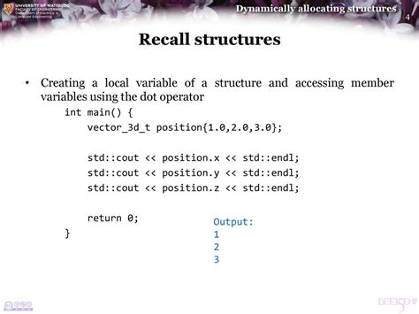 Dynamically Allocating Structures Ppt Download