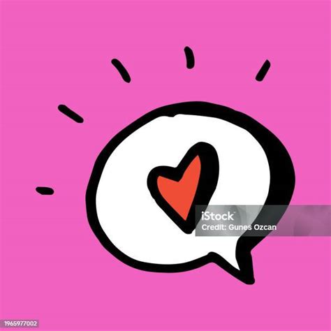 말풍선 그런 지 채점자 스케치 페인트 하트 모양 낙서 로맨스 사랑 감정 화필 거품 흥미 진진한 낭만적 인 이야기 발렌타인 데이 아이콘 스티커 맹세 그리기에 대한 스톡 벡터