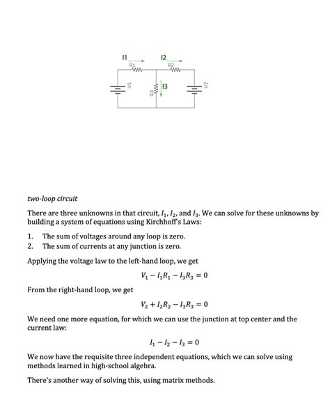 Solved Solving Systems Of Linear Equations Resistor