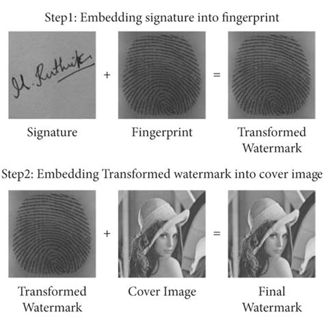 Embedding Process Of The Watermark Image Download Scientific Diagram