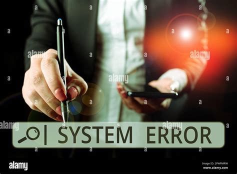 Text Sign Showing System Error Concept Meaning Technological Failure Software Collapse Crash