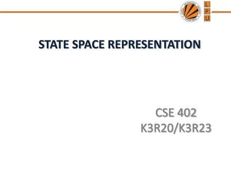 Ppt State Space Representation Powerpoint Presentation Free Download Id9344894