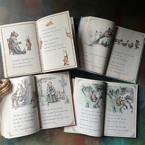 Vintage Little Bear Book Set By Else Holmelund Minarik For Sale Log