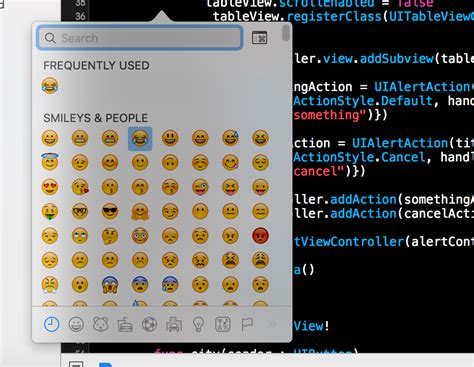 xcode how to add emoji in code stack overflow