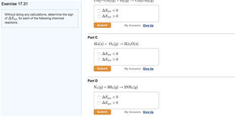 Solved Without Doing Any Calculations Determine The Sign Of