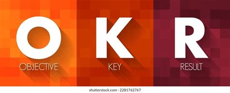 Okr Objective Key Results Goal Setting Stock Vector Royalty Free