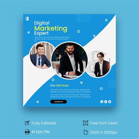 Premium Vector Digital Marketing Agency Social Media Post Design