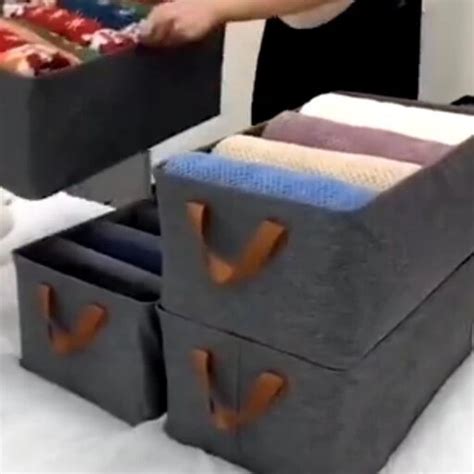 خرید و قیمت باکس نظم دهنده لباس اسکلت دار فلزی ساده و جنس پارچه برزنتی