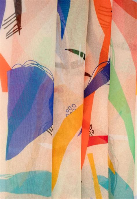 Custom Silk Chiffon Fabric Printed Chiffon Silk Material