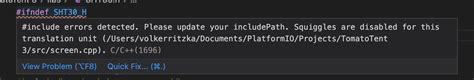 Ifndef Header Guard Causing Error PlatformIO Community