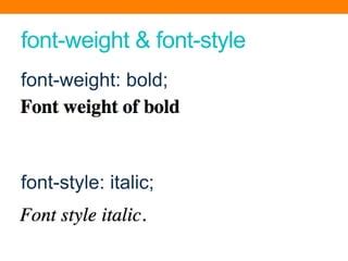 CSS Text Properties PPT