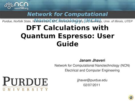 ppt dft calculations with quantum espresso user guide dokumen tips