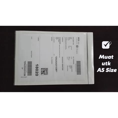 Consignment Note 17cm × 25cm Pocket Label Use Whole Glue Packing List