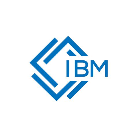 Ibm Letter Logo Design On White Background Ibm Creative Circle Letter