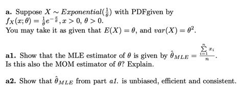 solved problem 3 maximum likelihood estimator mle and