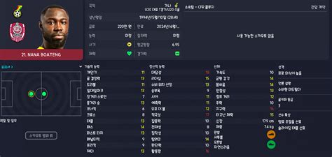 나나 보아텡 Fm 능력치 국내축구 에펨코리아