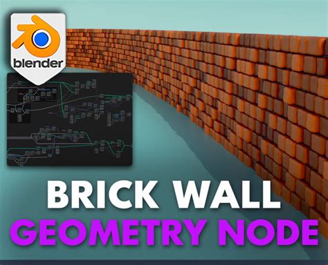 Blender 4 Geometry Node Brick Wall Flippednormals